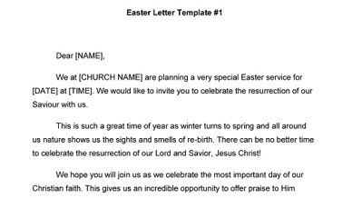 Easter Invitation Letter Templates - Ministry Resources / KJV.com